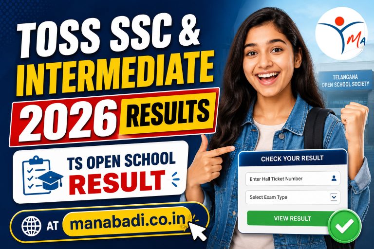 TOSS SSC & Intermediate 2026 Results Out: TS Open School Result at ...