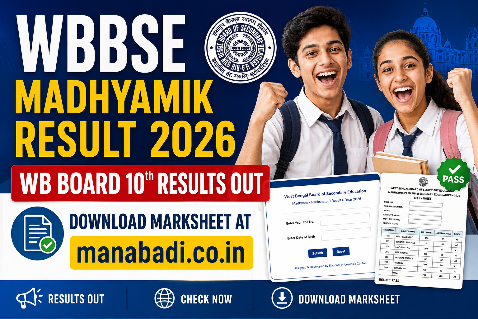 WBBSE Madhyamik Result 2026: WB Board 10th Results Out, Download ...