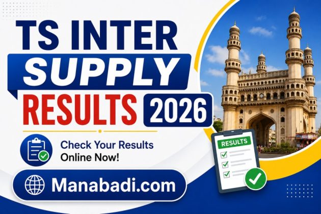 TS Inter Supply Results 2026 at Manabadi.co.in