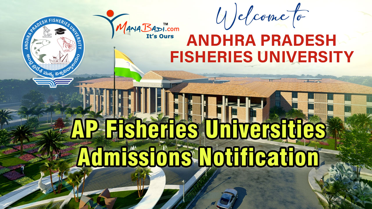 AP Fisheries University Admission Notification 2025-26: Courses ...